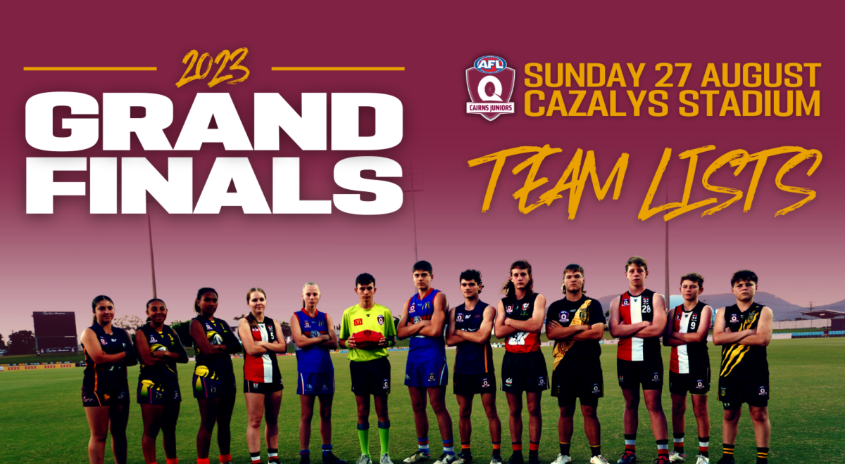 Junior Grand Finals Team Lists | AFL Cairns